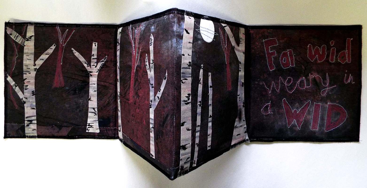 A Rolling Landscape - Textile Book Art course Scotland