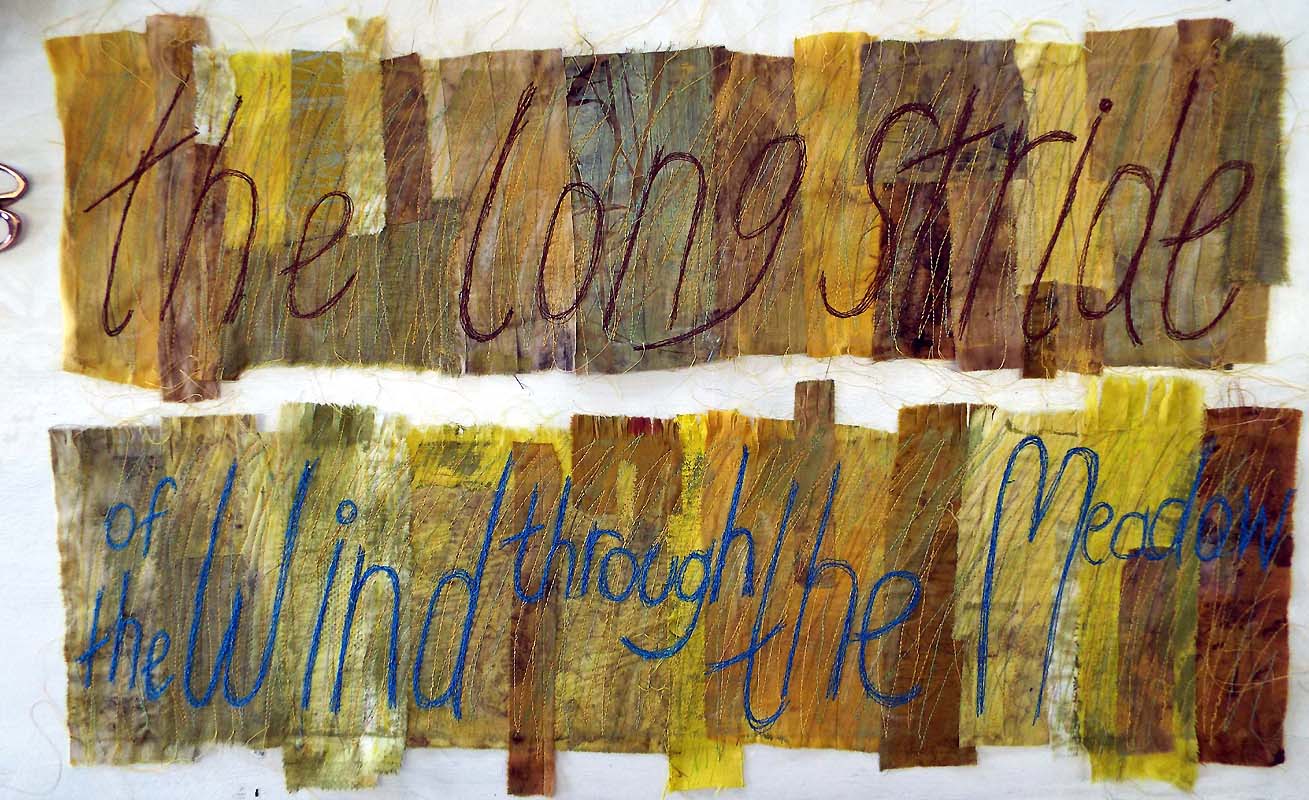 A Rolling Landscape - Textile Book Art course Scotland
