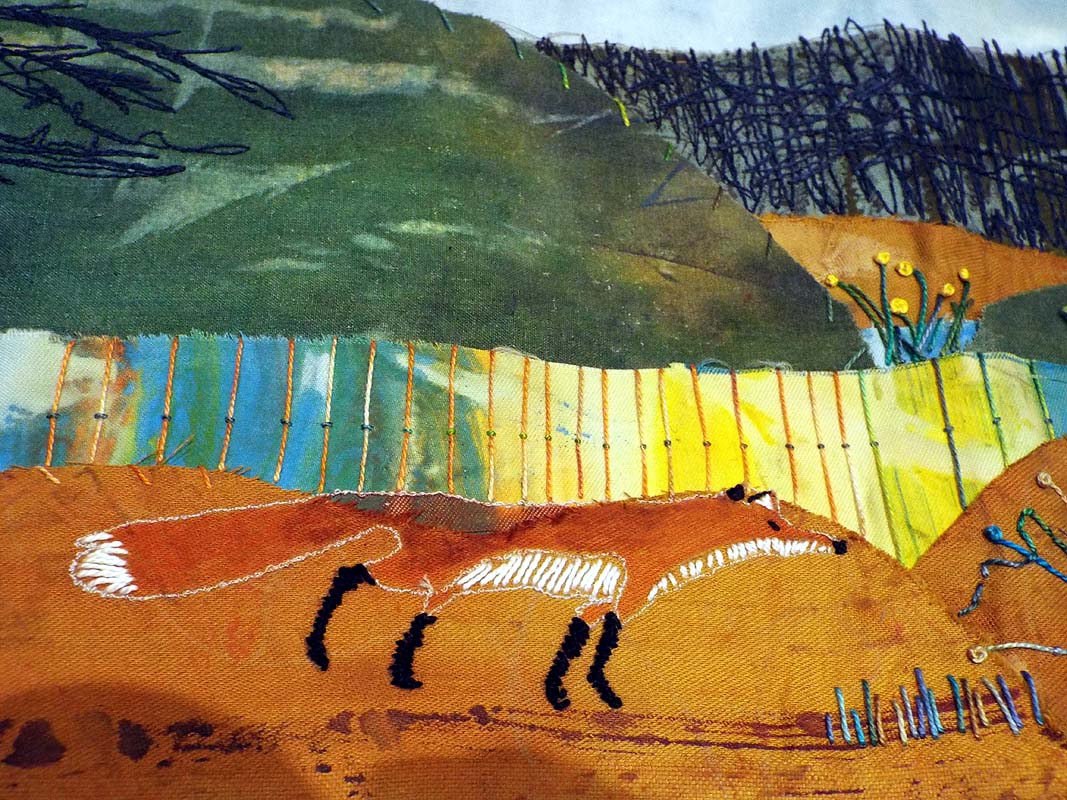 A Rolling Landscape - Textile Book Art course Scotland